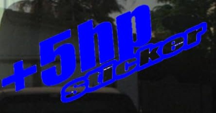 5hp sticker jdm funny decal bumper sticker for car or truck – Varelli's ...