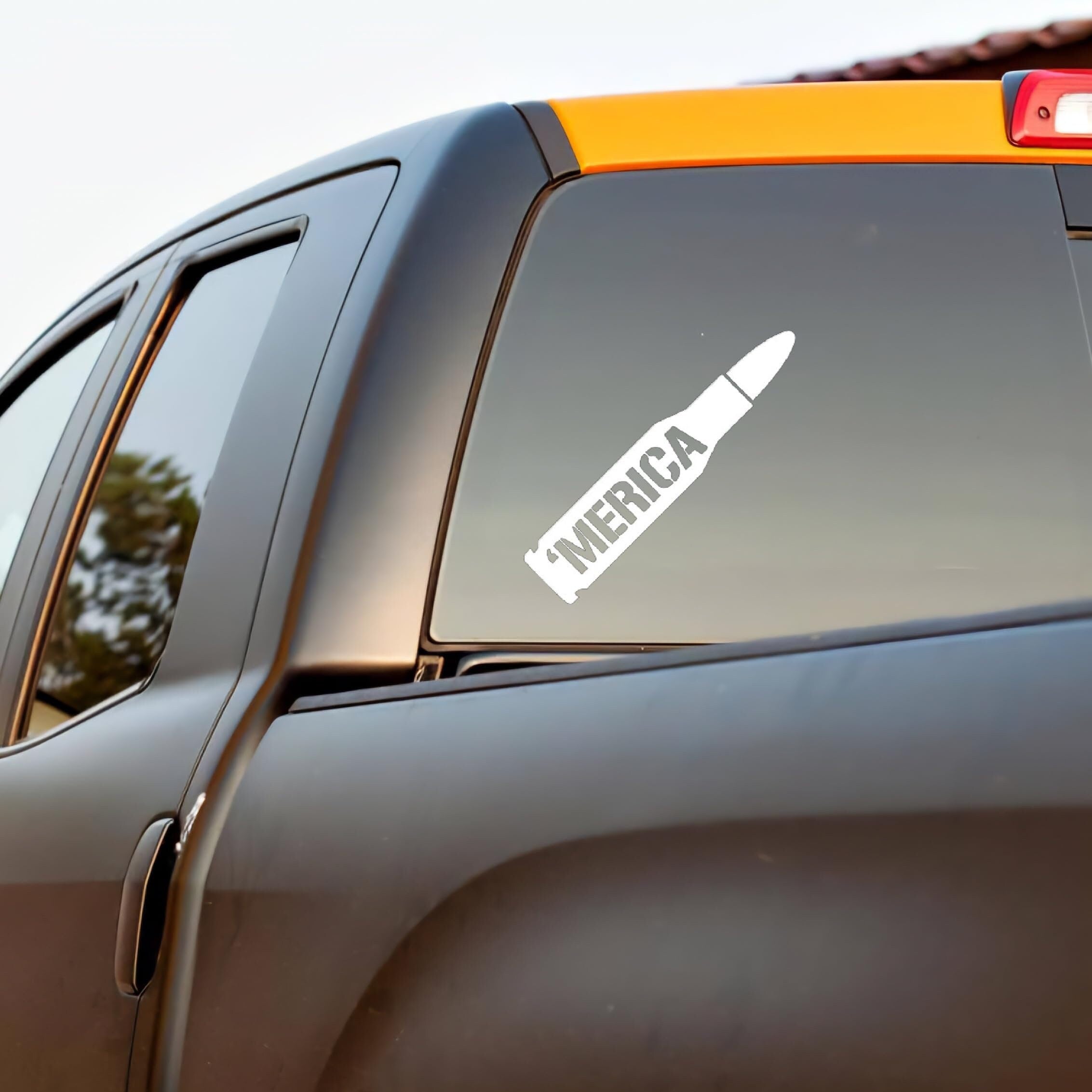 Merica .50 cal bullet decal for truck, gun safe, ammo can. 3 sizes, fr ...